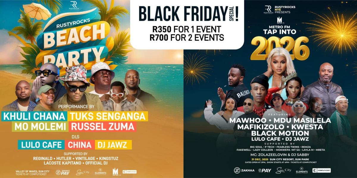 Rusty Rocks Beach Party at Sun City | Computicket