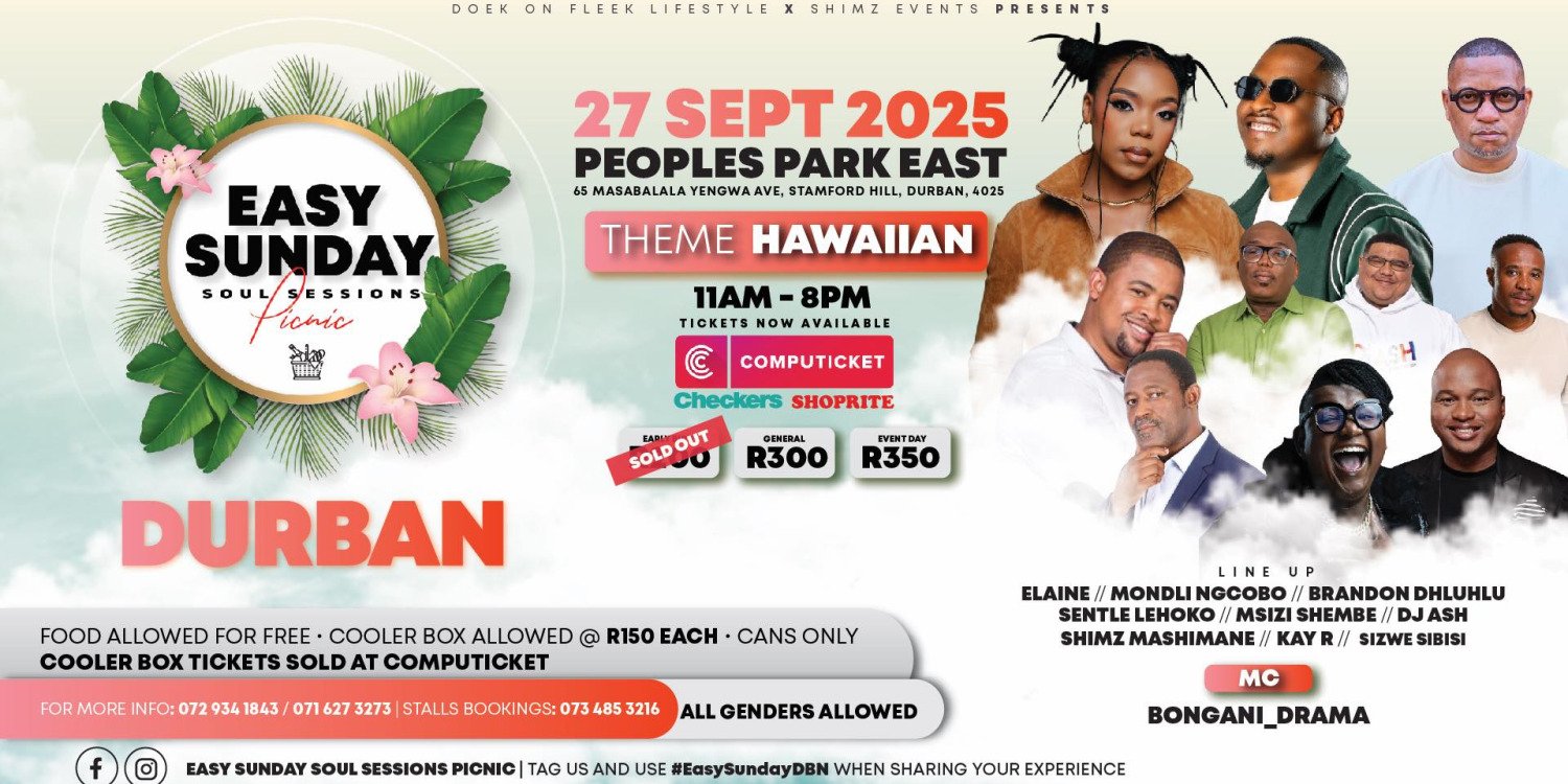 Easy Sunday (on a Saturday) Soul Sessions Picnic Durban a... | Computicket