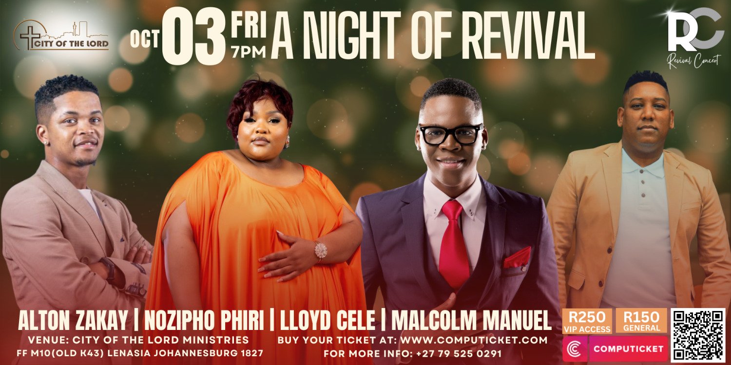 A NIGHT OF REVIVAL CONCERT at City Of The Lord Church | Computicket