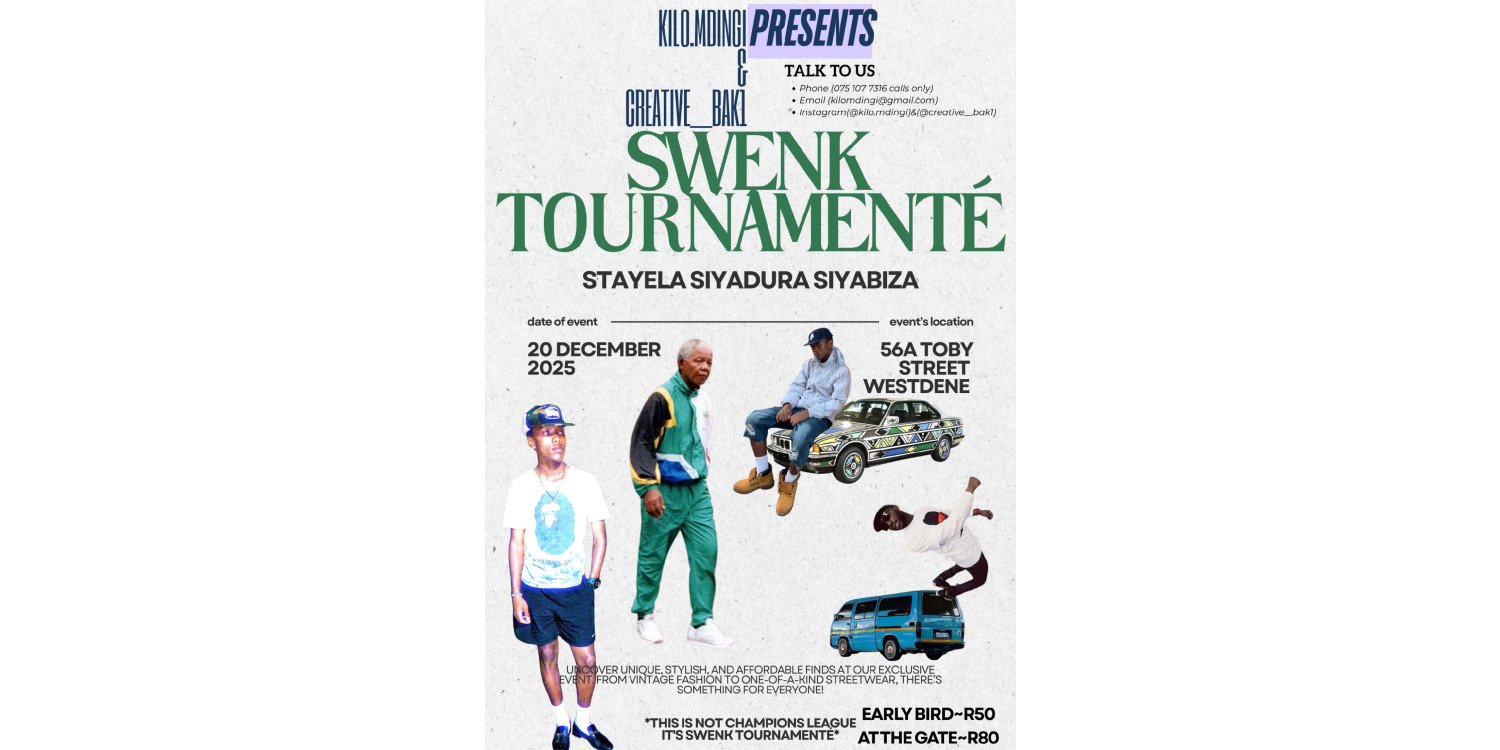 SWENK TOURNAMENTÉ at 56a Toby Street | Computicket