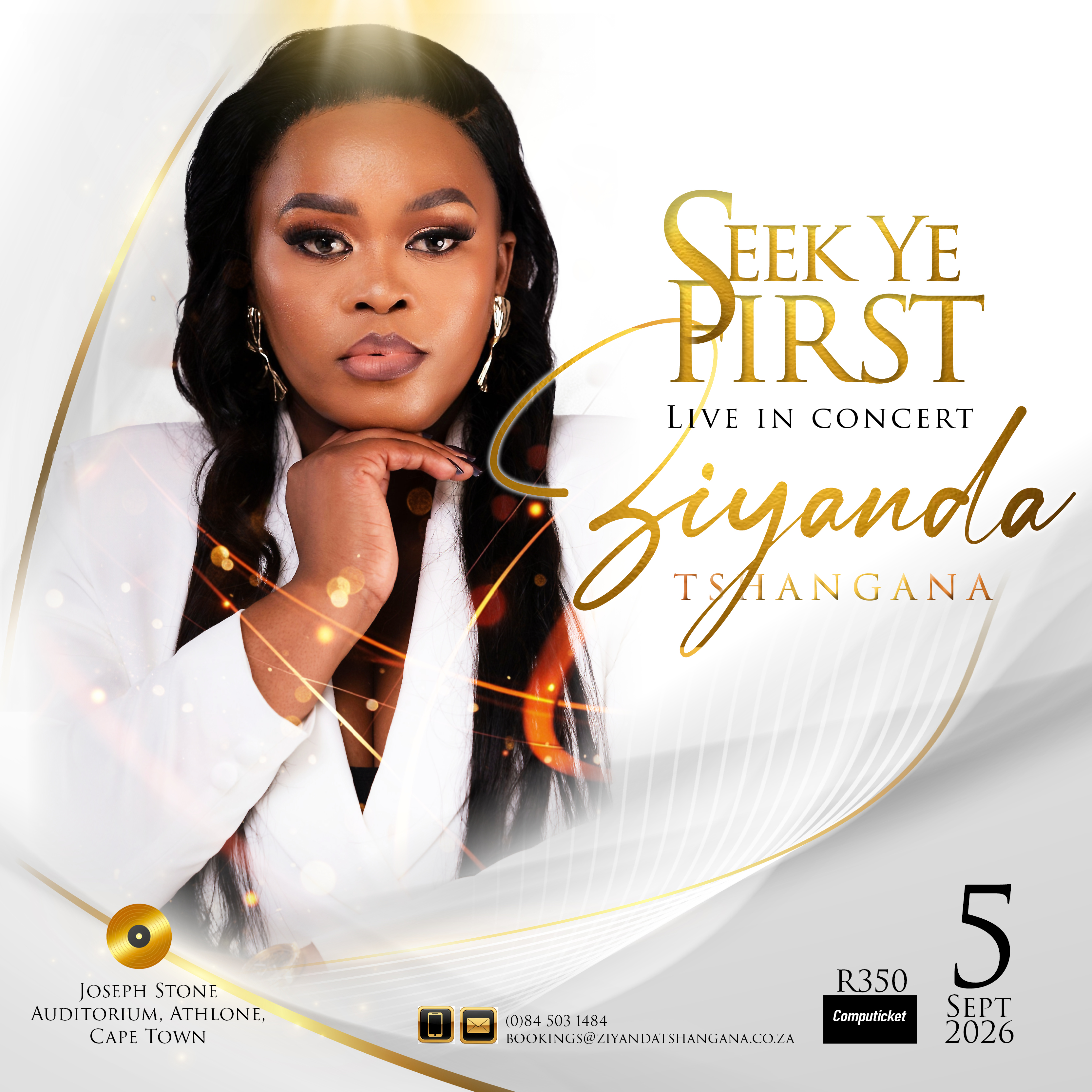 Ziyanda Tshangana Live in Concert Cape Town at Joseph Sto... | Computicket